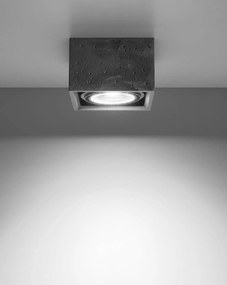 Stropní svítidlo Quatro, 1x betonové stínítko