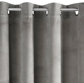 ZATEMŇOVACÍ ZÁVĚS NA KROUŽCÍCH PIERRE 140X250 CM ŠEDÁ