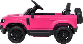 Elektrické autíčko Land Rover Defender růžové