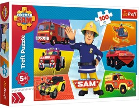16354 Dětské puzzle - Fireman Sam - 100ks