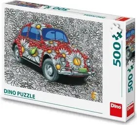 DINO Puzzle Malovaný VW Brouk / 500 dílků / od 10 let