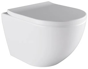 BPS-koupelny Závěsná WC mísa se SoftClose sedátkem HYD-4668, bílá