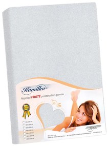 Bellatex Prostěradlo froté šedá rozměr 200x200 cm