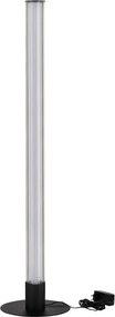 Matně černá hliníková LED stmívatelná stojací lampa se skleněným stínidlem (výška 130 cm) Glovia – Nova Luce