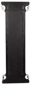 Modro-hnědé antik dřevěné nástěnné zrcadlo Mariele – 45x4x131 cm