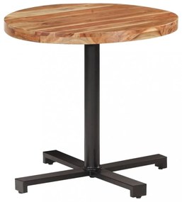 Bistro stůl kulatý hnědá / černá Dekorhome ø 60 cm
