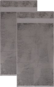 Livarno® Froté ručník, 50 x 100 cm, 600 g/m2, 2 kusy (šedá)