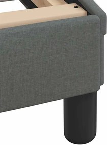 Postel s matrací Dover tmavě šedá 120 x 200 cm textil 3208365