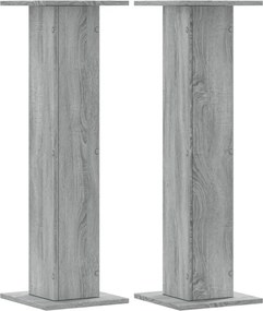 Stojany na rostliny 2 ks šedé sonoma 30 x 30 x 95 cm kompozit 3307878