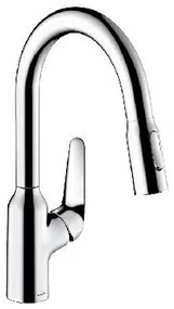 Hansgrohe Focus M42 - Dřezová baterie M429-H180 s výsuvnou sprškou, chrom 71801000