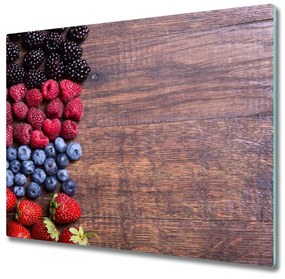 Skleněné deska do kuchyně Lesní plody 60x52 cm