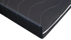 Via-nábytek Potah na matraci PROŠÍVANÝ - černý 120 x 200 15 cm