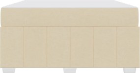 Rám postele s matrací Krémová 140 x 200 cm textil 3398291