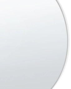 Kulaté nástěnné zrcadlo ⌀ 80 cm stříbrné ANNEMASSE Beliani