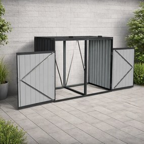Přístřešek na 2 popelnice BestBerg BBTS-MK2  / 1,3 m² / 160 × 80 × 122 cm / antracit
