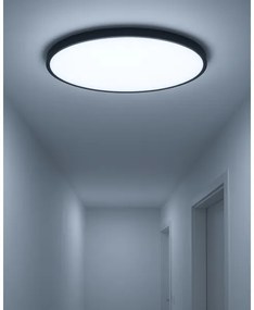 LED Stropní svítidlo LED/40W/230V 3000/4000/6500K pr. 50 cm černá
