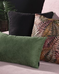 Sada 3 dekoračních polštářů Fern Flower maroon I