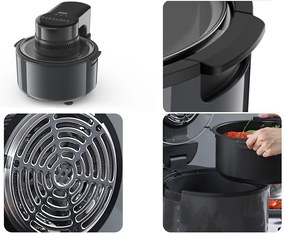 Verk Group Fritéza bez tuku fritéza air fryer velká na pečení 1200 w 5 l