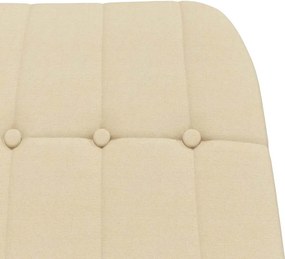 Houpací křeslo krémové textil 341255