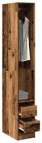 Šatní skříň old wood 30 x 50 x 200 cm kompozitní dřevo 3307745