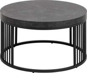 Konferenční stolek Strington 65 cm černý mramor