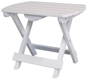 Chic Antique Dřevěný odkládací stolek White Poplar, bílá barva, dřevo