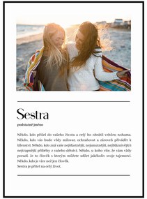 Plakát Definice slova Sestra 50 x 70 cm