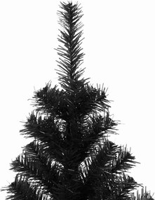 Umělý vánoční stromek se stojanem černý 210 cm PVC 321002
