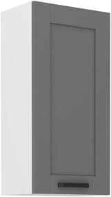 STL 50 cm skříňka horní jednodveřová LUNA (výška 90 cm) Barevné provedení LUNA: Bílá / Prachově šedá