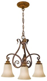 Elstead Secesní závěsný lustr SONOMA VALLEY Ø 52 cm/3x E27