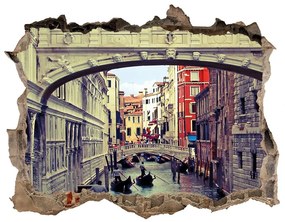 Wallmuralia Fototapeta díra na zeď 3D Benátky Itálie 95x64 cm