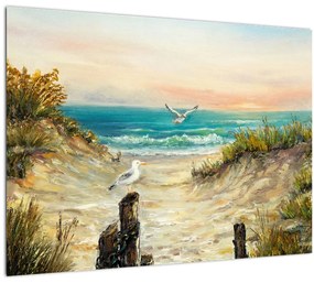 Obraz - Písečná pláž (70x50 cm)