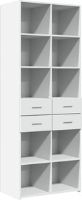 Skříň highboard bílá 70 x 42,5 x 185 cm kompozitní dřevo 3281462