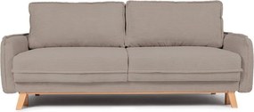 Taupe manšestrová rozkládací/s úložným prostorem pohovka 218 cm Tori – Bonami Selection