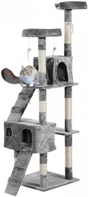 Goleto Škrabadlo pro kočky 170x62x75 cm | světle šedé