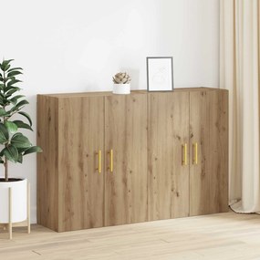 Nástěnná skříň 2 ks Artisanový dub 69,5 x 34 x 90 cm 3394513