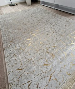 HU Moderní koberec v béžovo-zlatých odstínech Parys Creme-Gold Rozměr: 50x80 cm