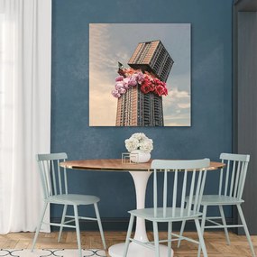 Gario Obraz na plátně Květiny v mrakodrapu - Zehem Chong Rozměry: 30 x 30 cm