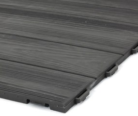 Plastová dlažba Linea Marte II 56,3 x 56,3 x 1,3 cm, tmavě hnědá