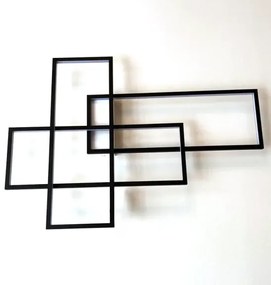 LED nástěnné svítidlo Quadratus černé