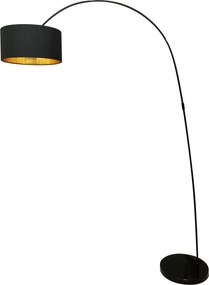 XXXLutz STOJACÍ OBLOUKOVÉ SVÍTIDLO, 135/201/38 cm P & B - Online Only svítidla - 001769024501