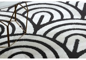 Kusový koberec Corylus krémovočerný 80x150cm