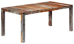 Jídelní stůl šedý 180 x 90 x 76 cm masivní sheeshamové dřevo - Default Title