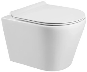Mexen RICO Rimless, závěsná WC mísa se sedátkem + bidet, bílá, 30724000+35724800