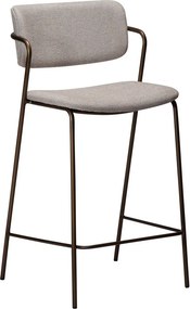 Šedá barová židle (výška sedáku 67,5 cm) Zed – DAN-FORM Denmark