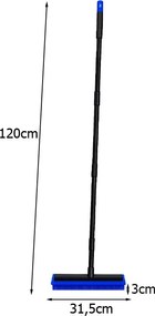 Verk Group Gumovo-silikonový smeták s kovovou rukojetí 120 cm
