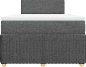 Box spring postel s matrací tmavě šedá 120x200 cm textil 3287417