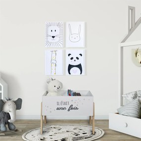 Home Deco Kids Dětská truhla na knihy bílá