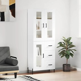 Skříň highboard bílá 69,5 x 34 x 180 cm kompozitní dřevo 3198601