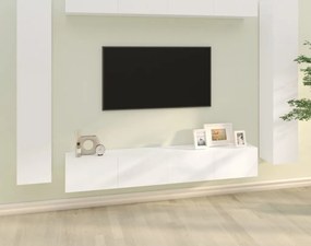 vidaXL 8dílný set TV skříněk kompozitní dřevo [3114298] Barva: Bílá